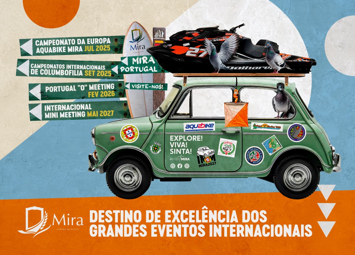 Mira! Basta seguir as setas para estes grandes eventos internacionais ...